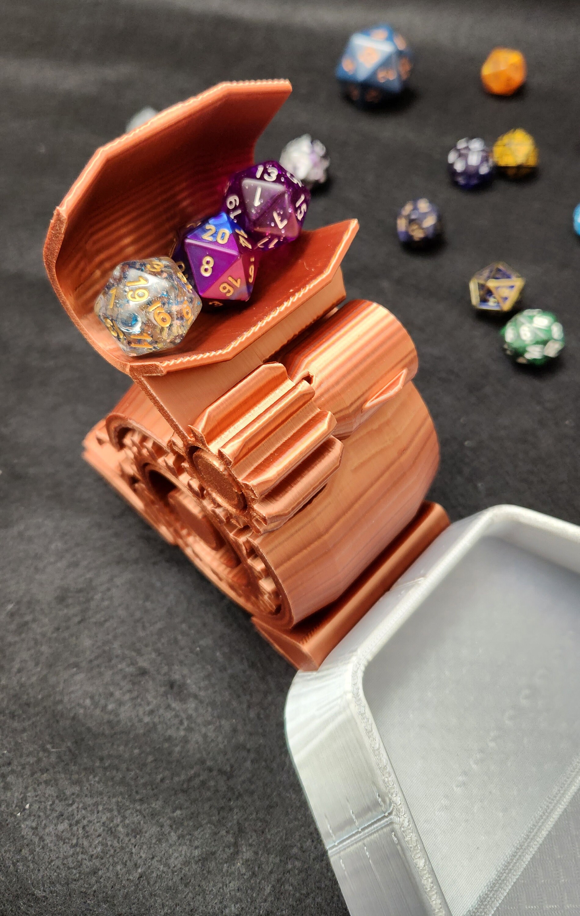 Dice Thrower/roller With Tray for Tabletop Rpgs/dungeons & Dragons/dnd/pathfinder/savage Worlds ...