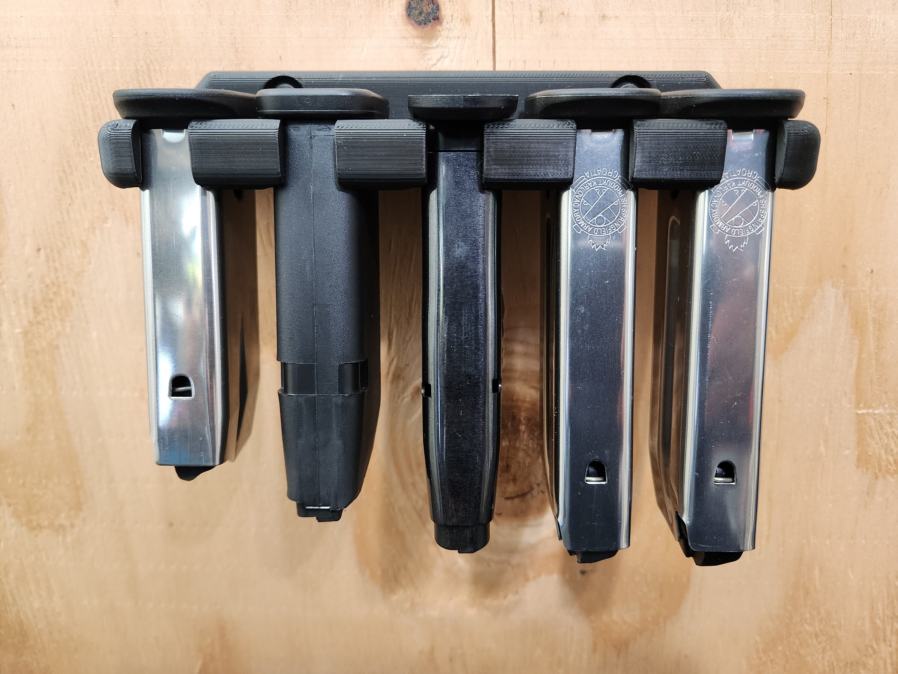 Wall-mounted Glock Magazine Rack/holder for Glock 17/19/26 Pistols 5 ...