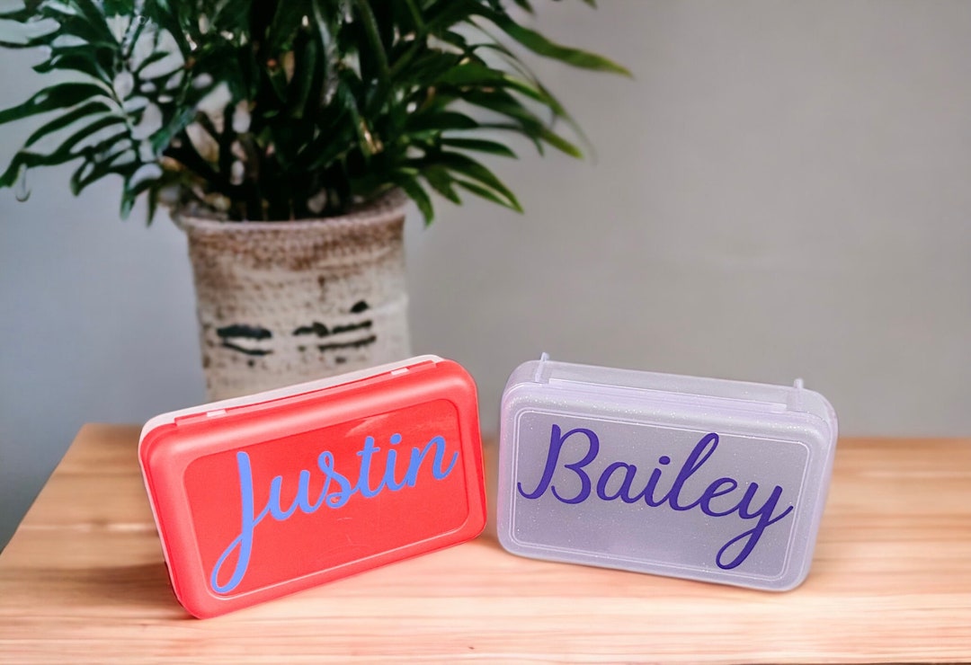 Personalized Plastic Pencil Case Box - Custom Name Back to School ...