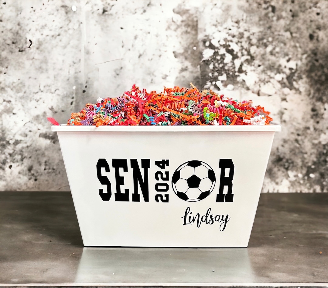 Personalized Sports Sport Graduation Gift Basket Soccer Senior 2024 ...