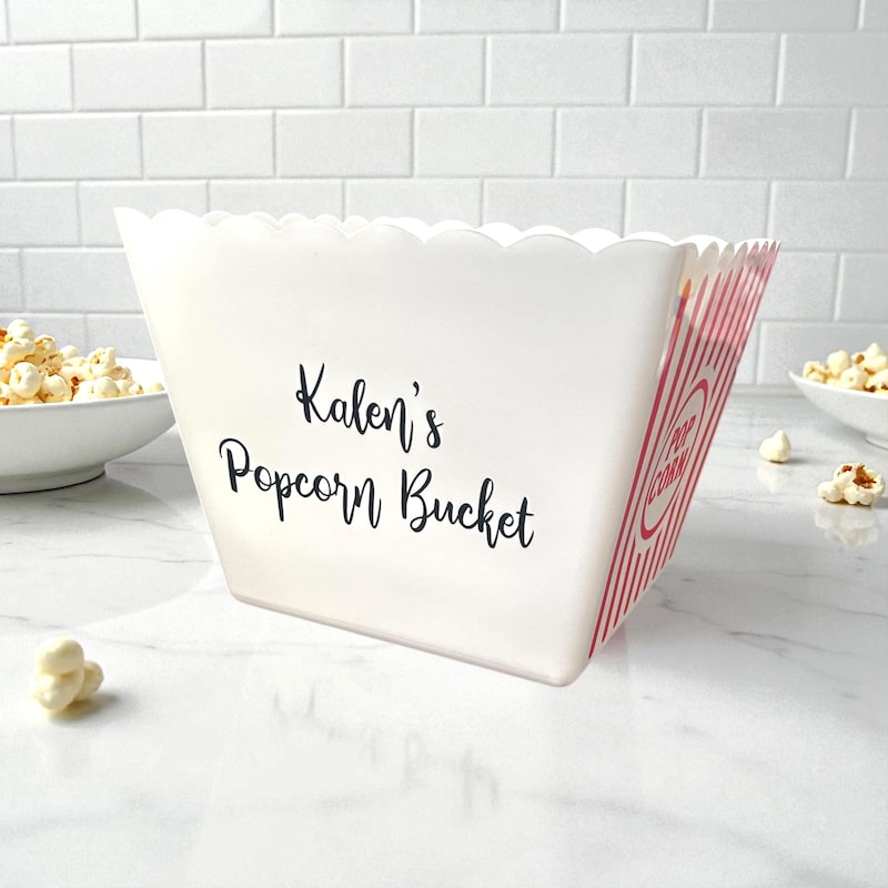 Personalized Popcorn Bucket - Etsy
