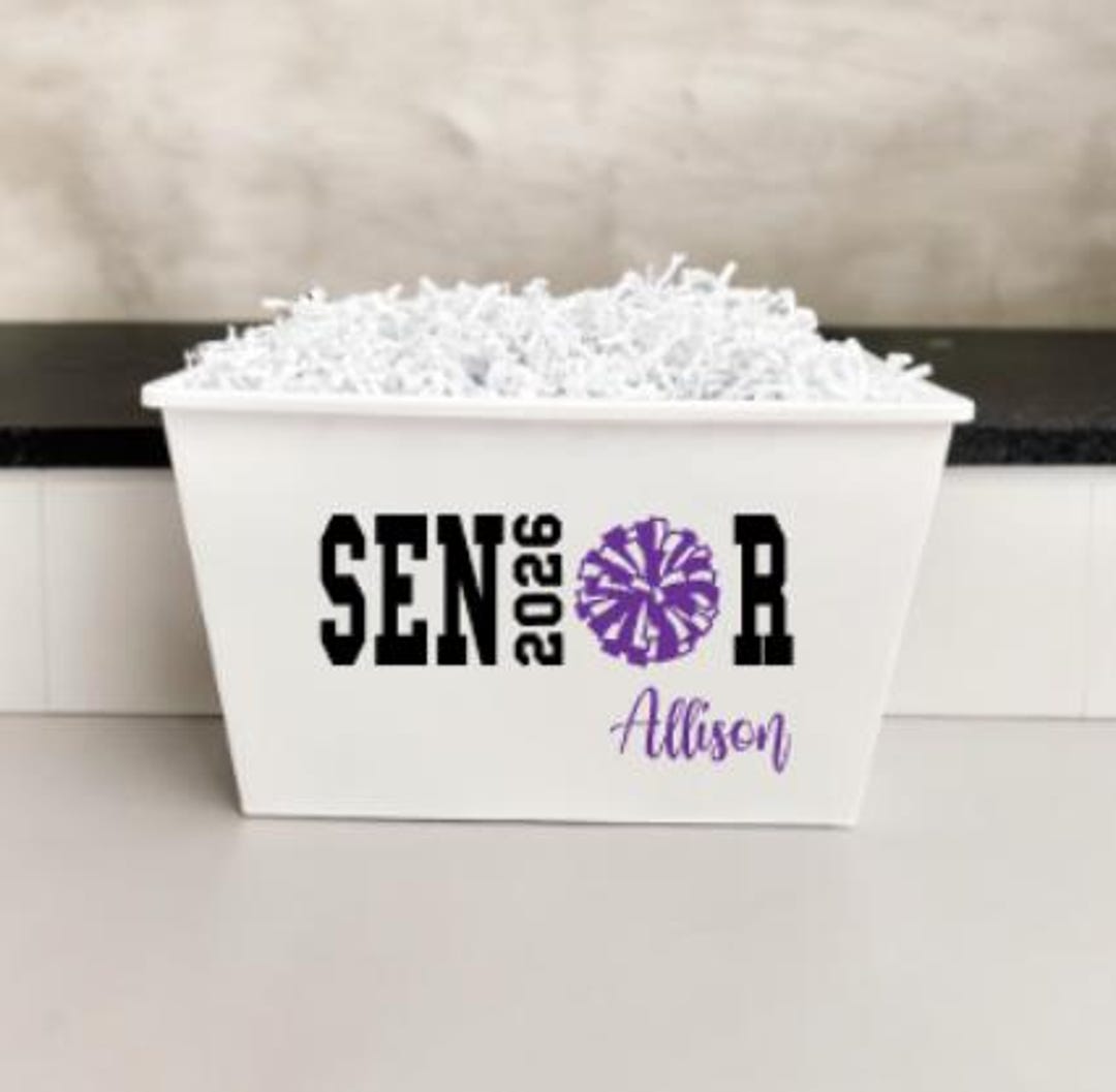 Personalized Sports Sport Graduation Gift Basket - Cheer Senior ...