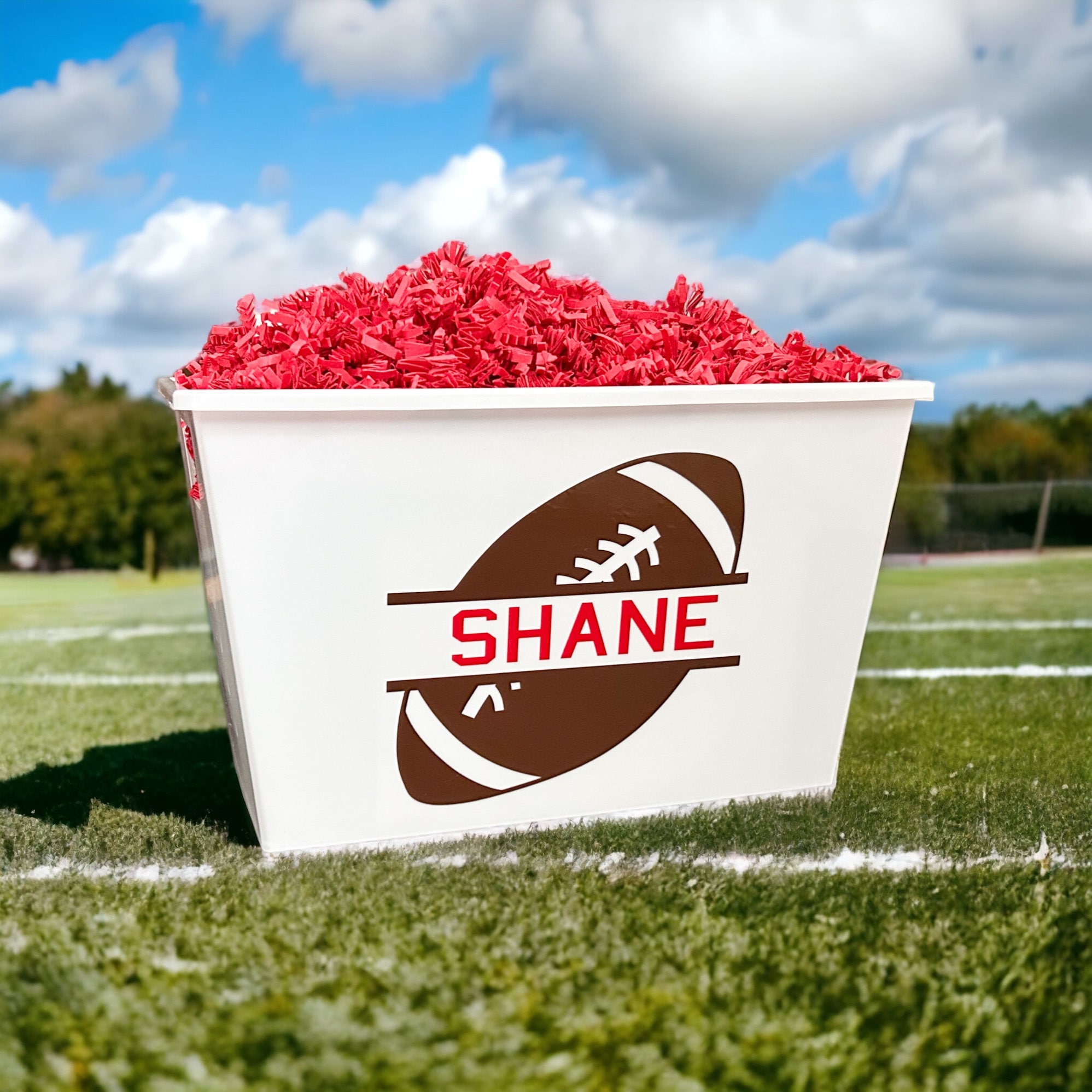 Personalized Football Team Sport Gift Basket - Senior Night 2026 Grad ...