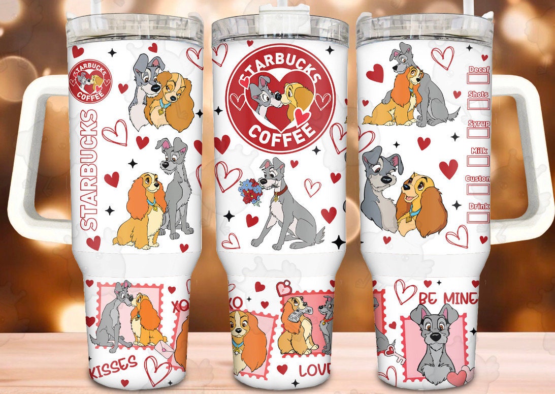 Lady and the tramp tumbler 40 oz sold by DaviLyons | SKU 125981436 | 55 ...