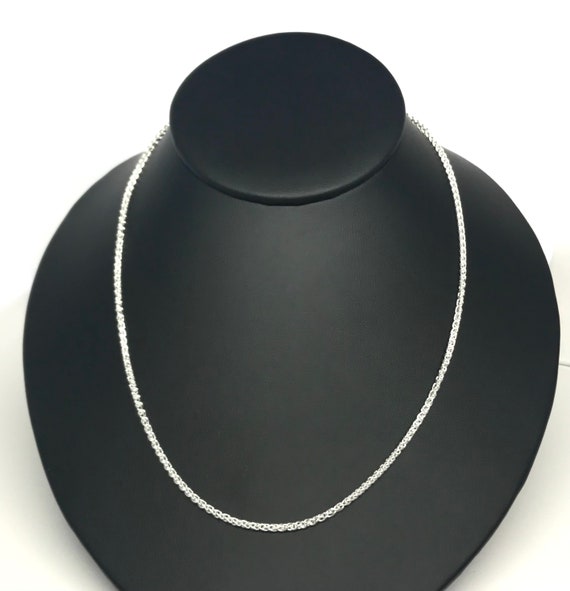 20" Sterling Silver Spiga Chain (2.5mm) - Gem