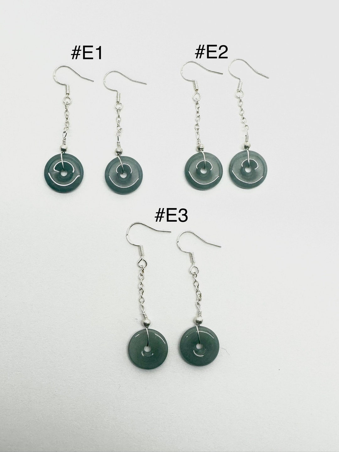 Guatemala Jade "ping an Kou" Earrings (silver Plated) - Etsy