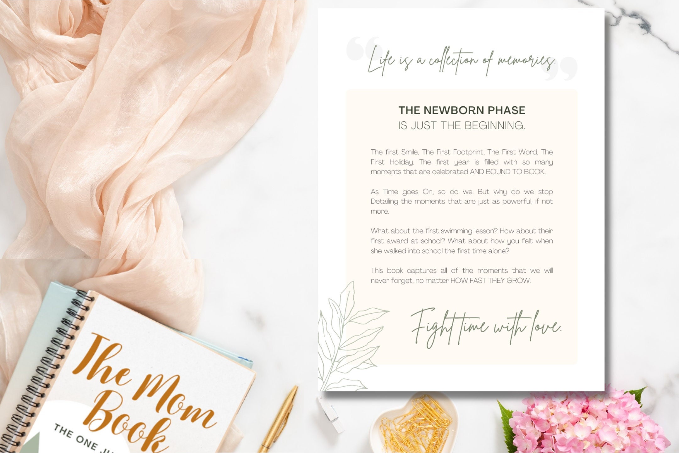 The Mom Book: Workbook and Journal, Newborn to Ten, Mothers Day, New ...