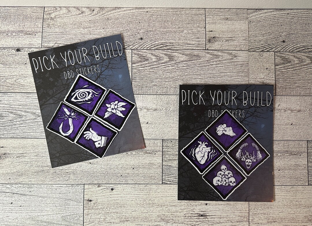 Perk Sticker Sheets Pick Your Build DBD Replica Art - Etsy