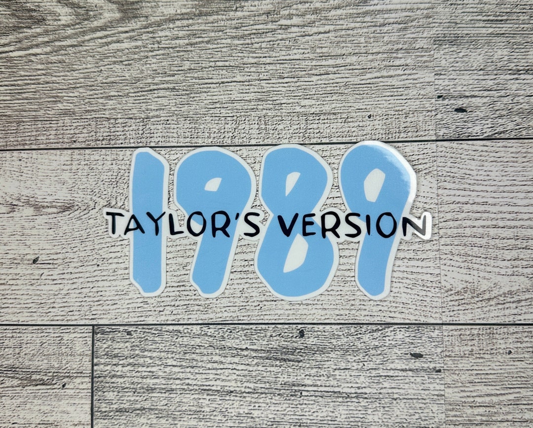 1989 Taylors Version Sticker Swifty Stickers - Etsy