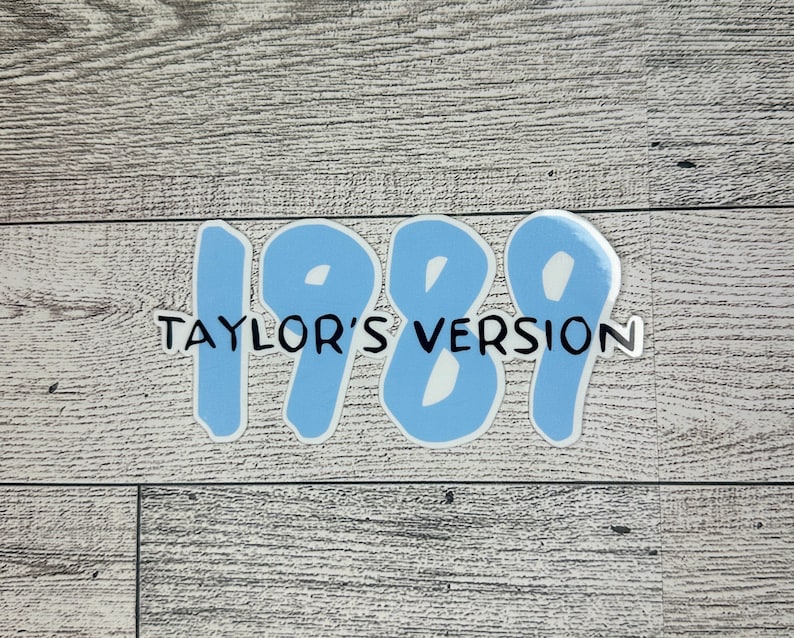 1989 Taylors Version Sticker Swifty Stickers - Etsy