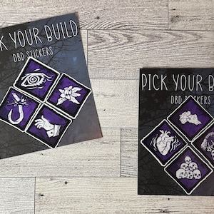 Perk Sticker Sheets Pick Your Build DBD Replica Stickers - Etsy