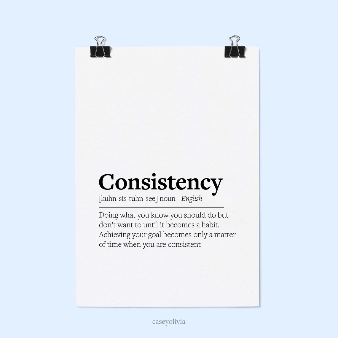 Consistency Definition Printable Wall Art Consistency - Etsy Consistency Definition Printable Wall Art Consistency - Etsy