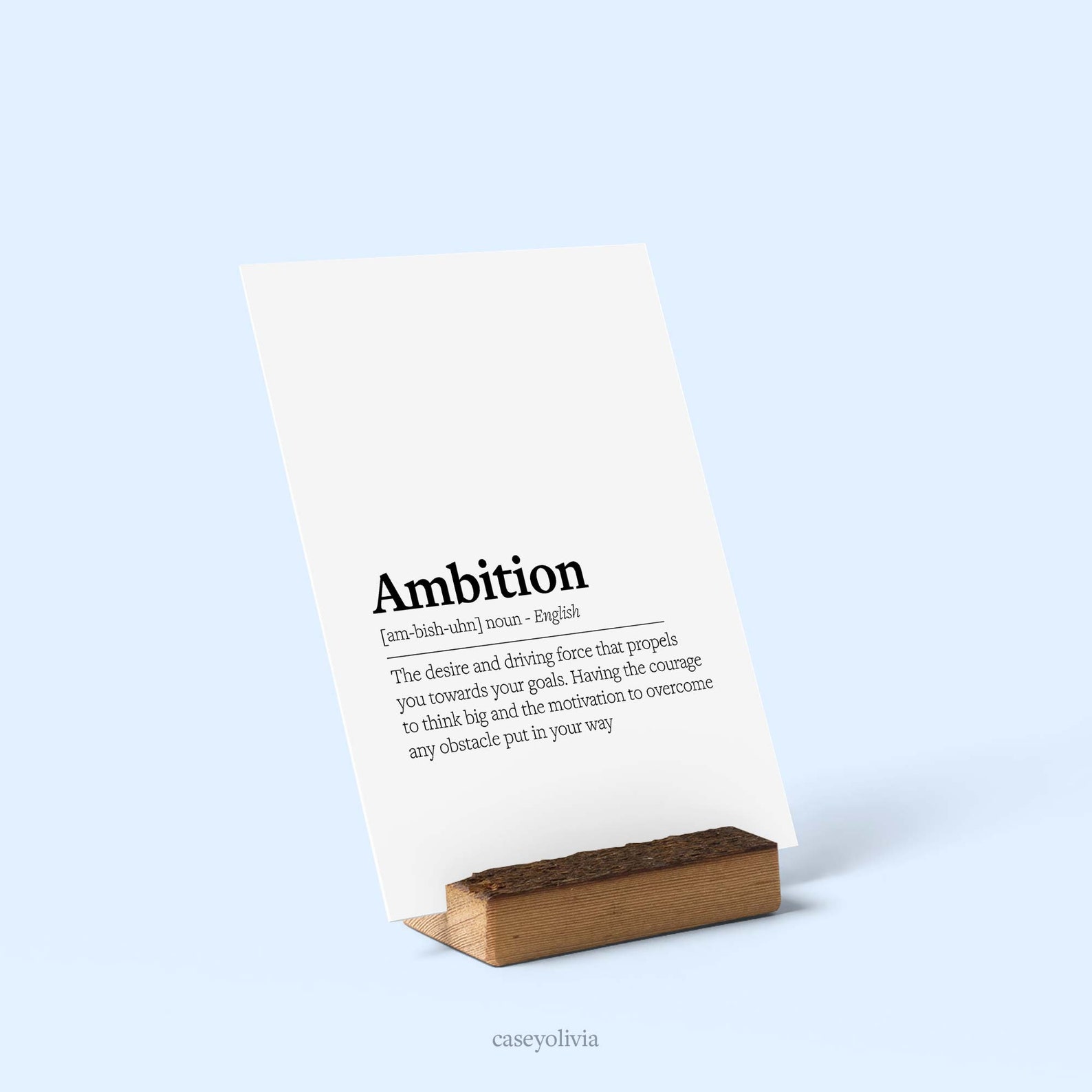 Ambition Definition Printable Poster Home Office Definition Printable ...