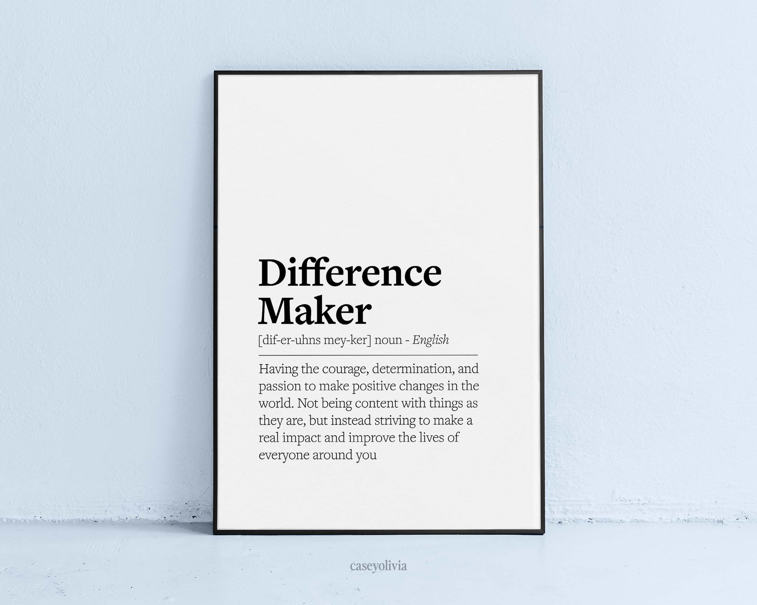 Difference Maker Definition Printable Wall Art Coworker Printable ...