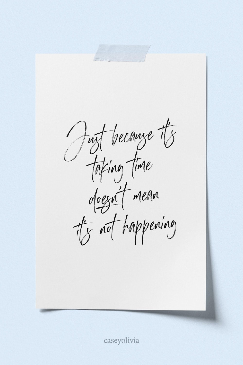 Inspirational Patience Quote Printable Wall Art Decor Minimalist Hand ...