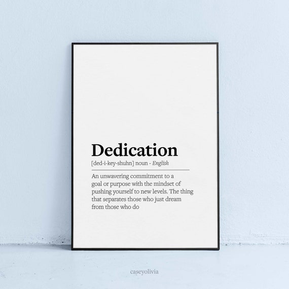Dedication Word