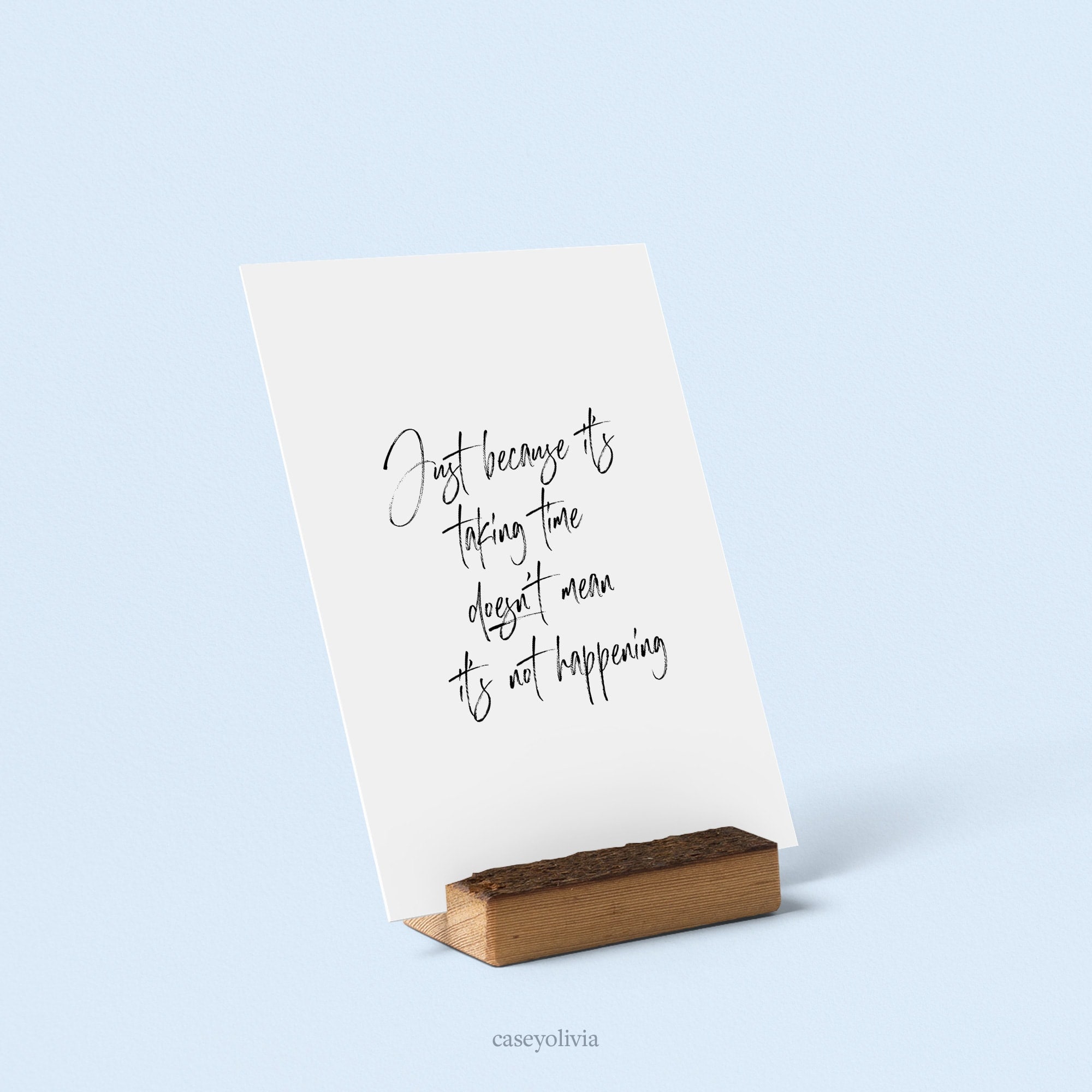 Inspirational Patience Quote Printable Wall Art Decor Minimalist Hand ...