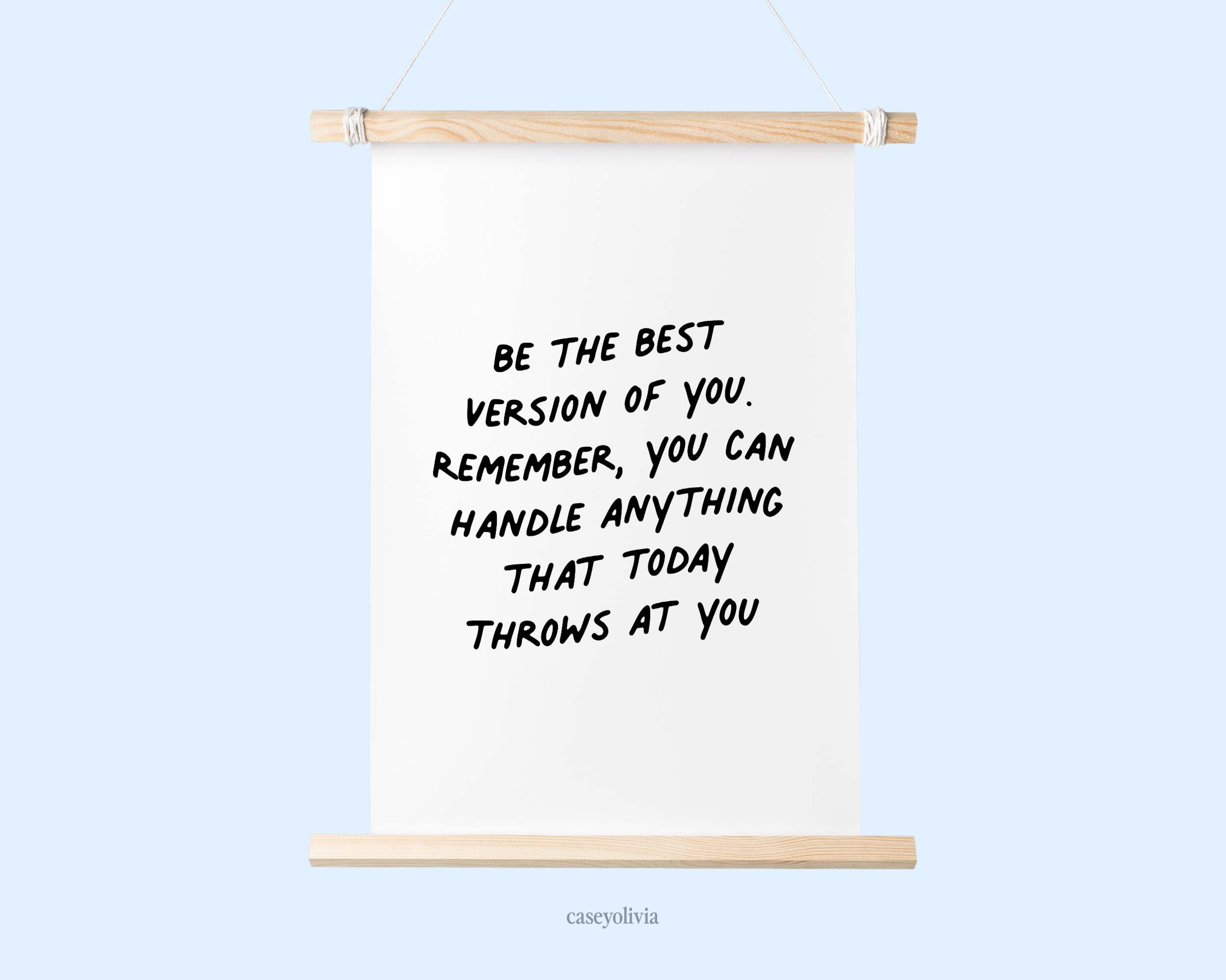 Be the Best Version of You Motivational Print Inspirational Home Office ...