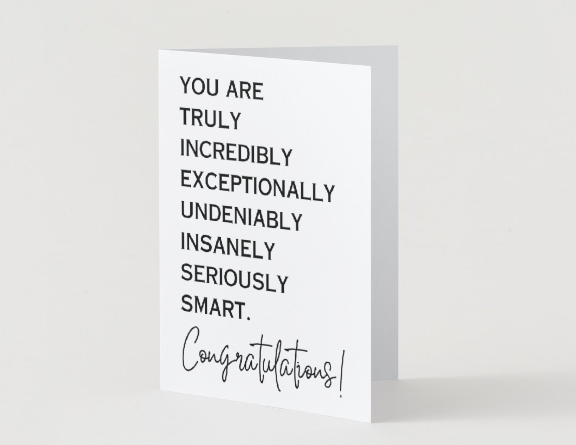 You Smart Graduate Congratulation Card. Celebrating the Smart and Successful Class of 2024 With ...