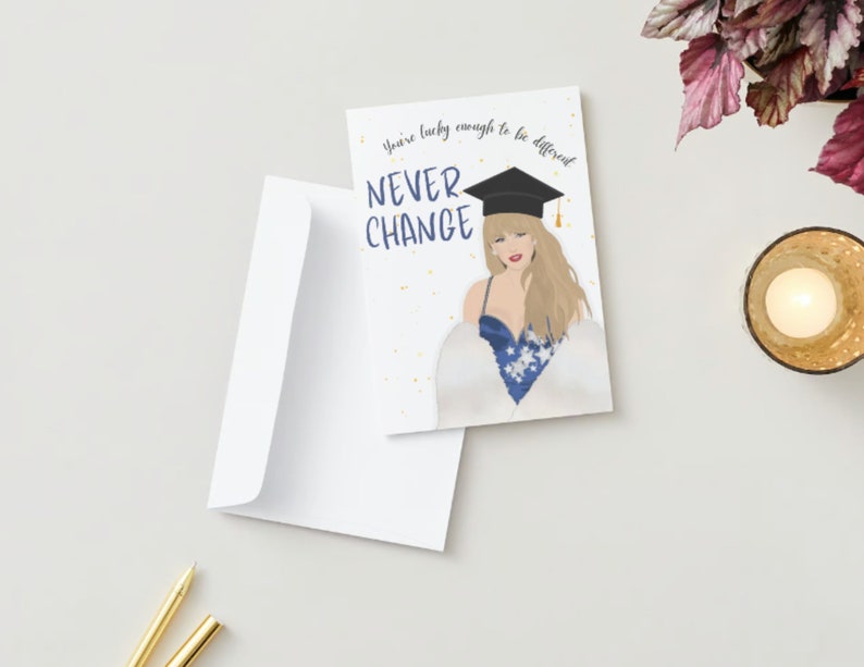 Taylor Swift-inspired Graduation Congratulation Card. Inspire Loved ...