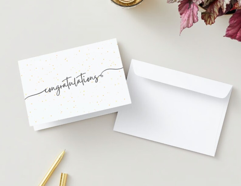 6 Classy Graduation Cards Set. A Collection of Simple yet Luxurious ...