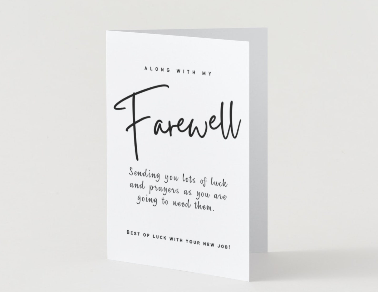 Best of Luck Farewell Coworker Card. Farewell Fiasco: - Etsy