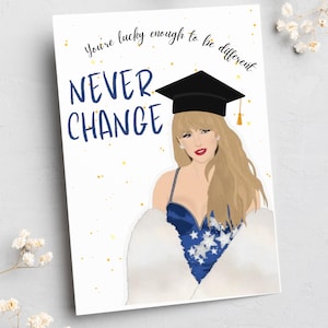 Taylor Swift-inspired Graduation Congratulation Card. Inspire Loved ...