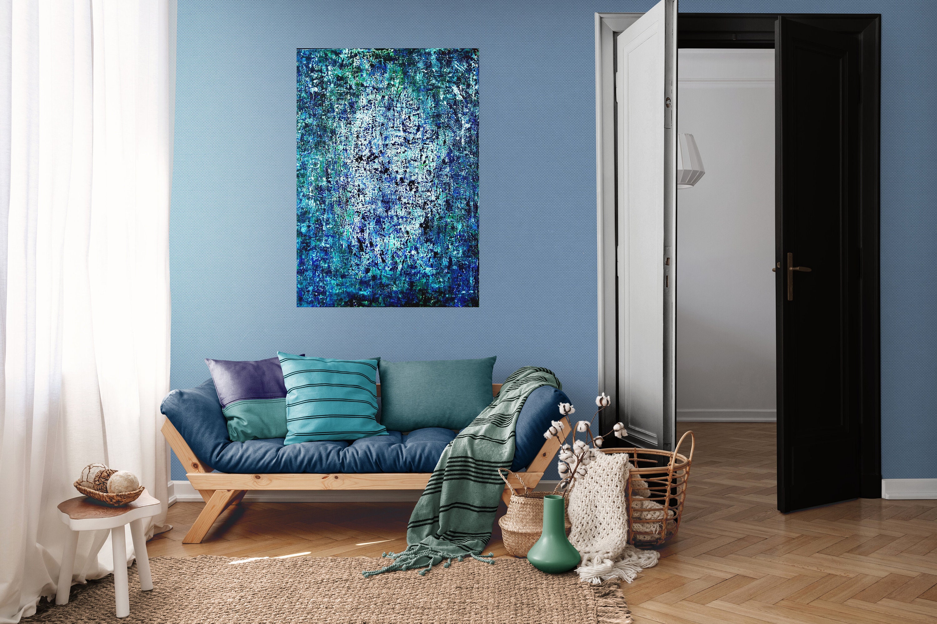 Poster Study in Blue and Green, High Quality Limited Edition Print in Small and Large Sizes - Etsy