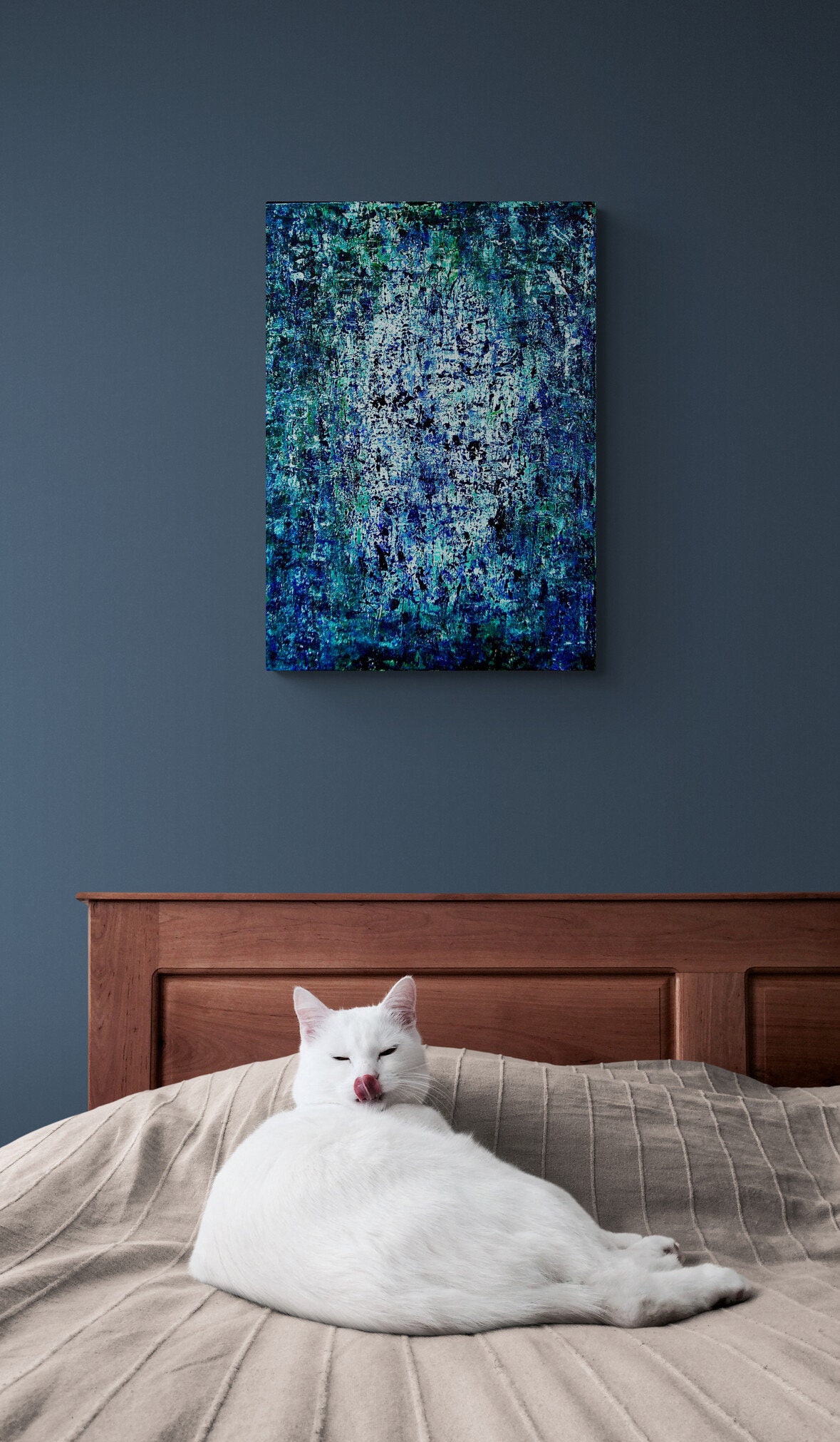 Poster Study in Blue and Green, High Quality Limited Edition Print in ...