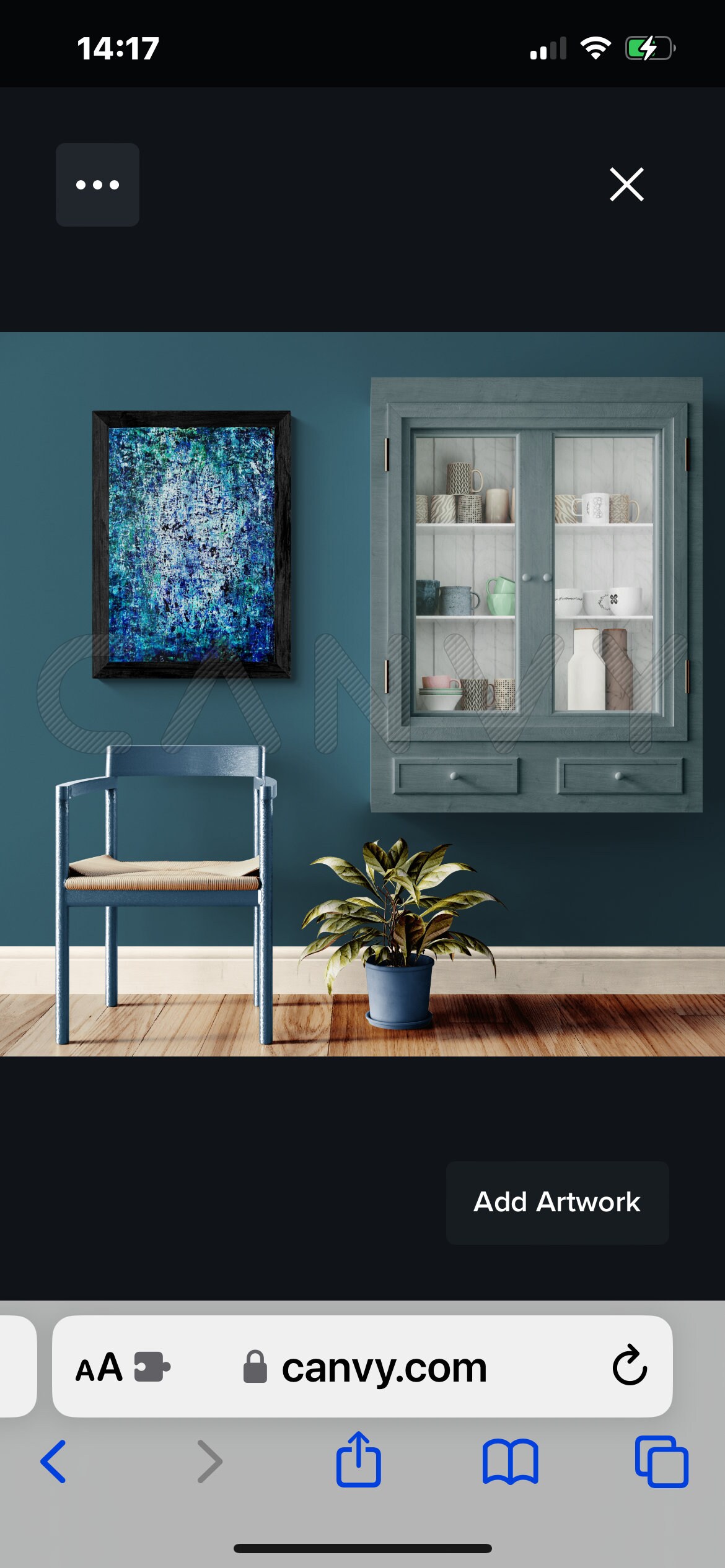 Poster Study in Blue and Green, High Quality Limited Edition Print in ...