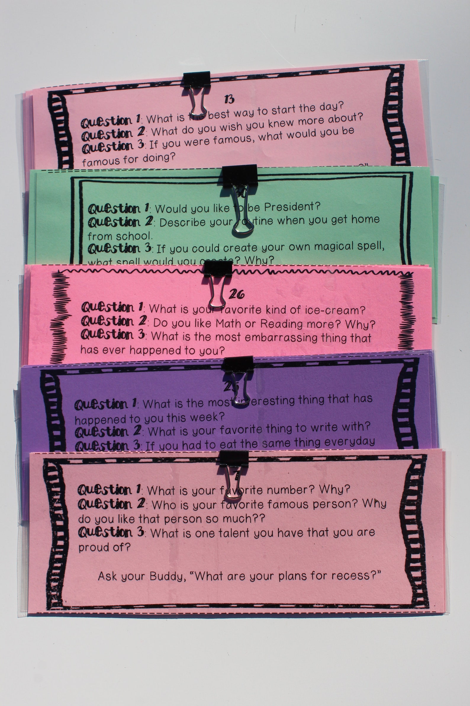 Conversation Starters for Kids | 90 Questions | Icebreakers - Etsy
