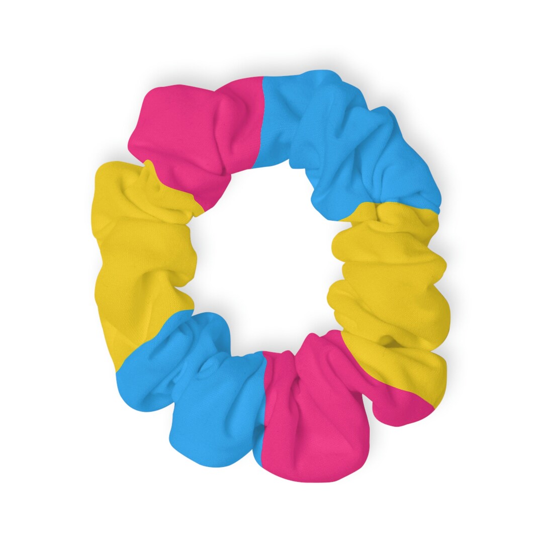 Pan Pride Hair Scrunchie, Pan Pride Flag Scrunchie, Subtle Pan Pride ...
