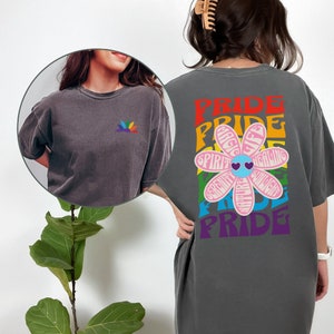 Gay Pride Rainbow Shirt, Pride Flag Tee, LGBTQ Apparel, Pride Ally ...