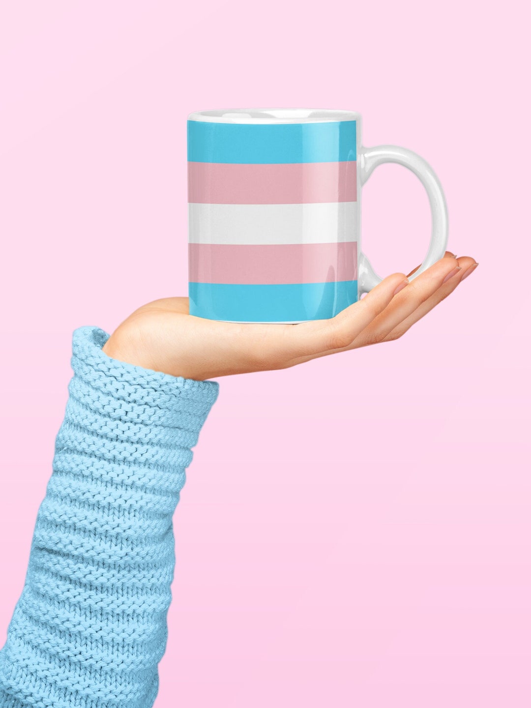 Trans Pride Mug, Trans Flag, Transgender Pride, LGBTQ Gifts, Trans ...