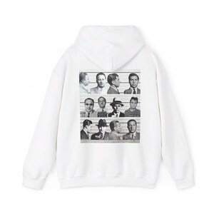 Vintage Mafia Mugshots Hoodie, Retro Mobster Photo Sweatshirt, Gangster ...