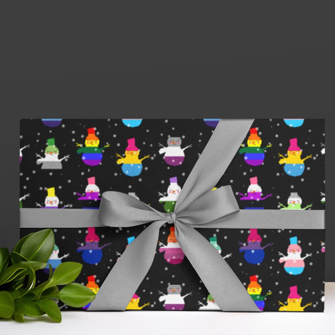 LGBTQ Wrapping Paper, Inclusive Gift Wrap, LGBT Gift Exchange, Pride ...