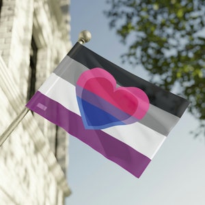 Biromantic Asexual Pride Flag, Biromantic Asexual Pride Banner, LGBTQ ...