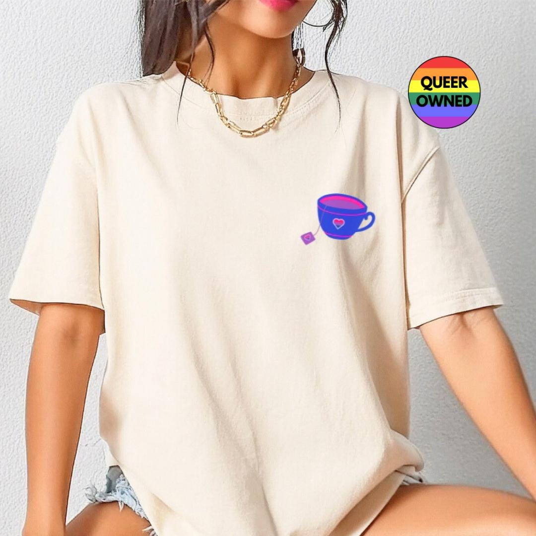 Bisexual Tea Shirt, Subtle Bi Pride Tee, Bi Pride Flag Shirt, LGBTQ ...