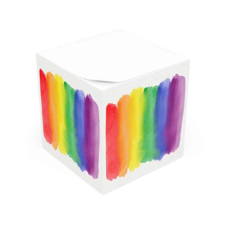 Sticky Notes Subtle Pride Cute Desk Accessories Memo Pad - Etsy