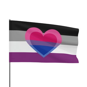 Biromantic Asexual Pride Flag, Biromantic Asexual Pride Banner, LGBTQ ...