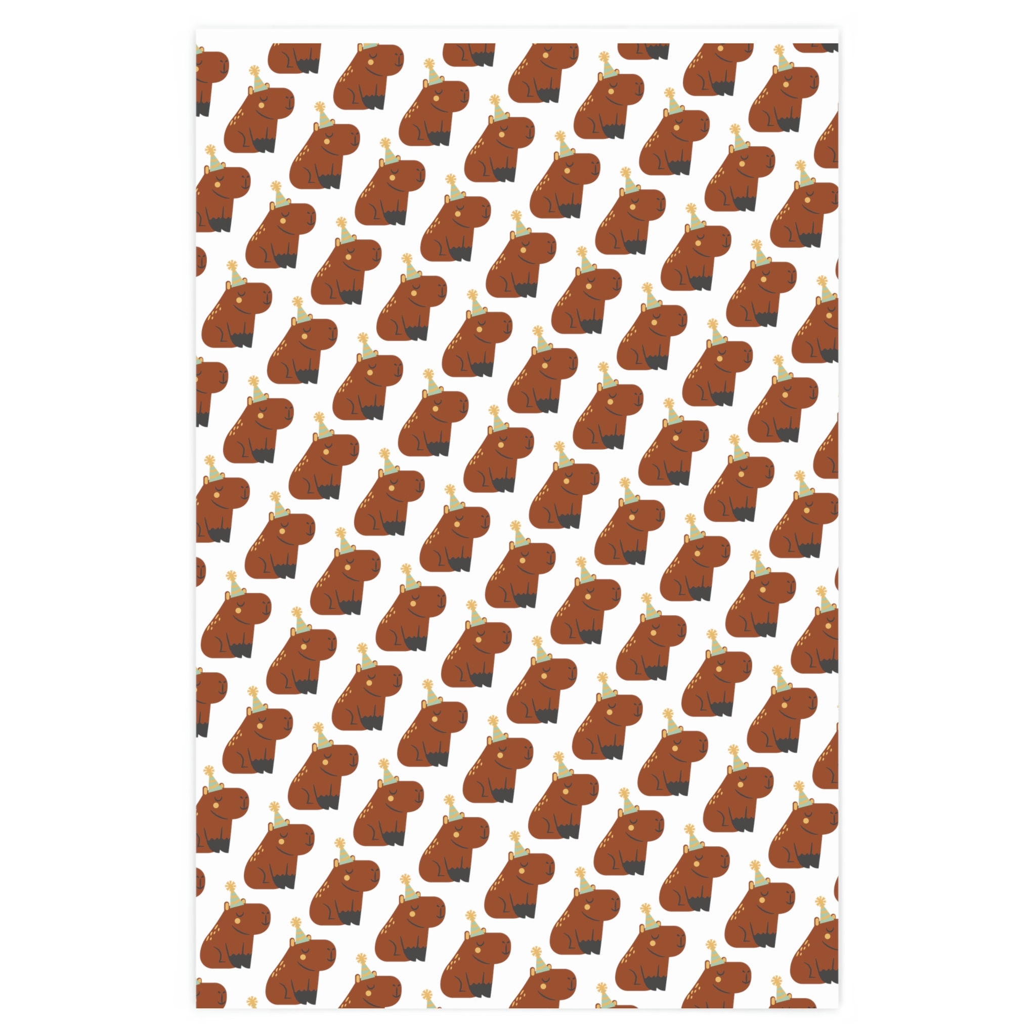 Capybara Wrapping Paper Capybara Giftwrap Capybara Birthday - Etsy