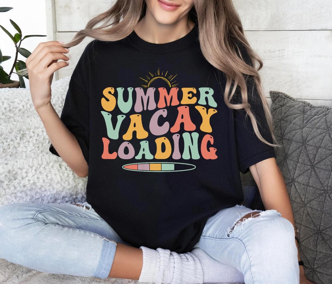 Comfort Colors® Summer Vacay Loading Shirt, Summer Holiday Shirt ...