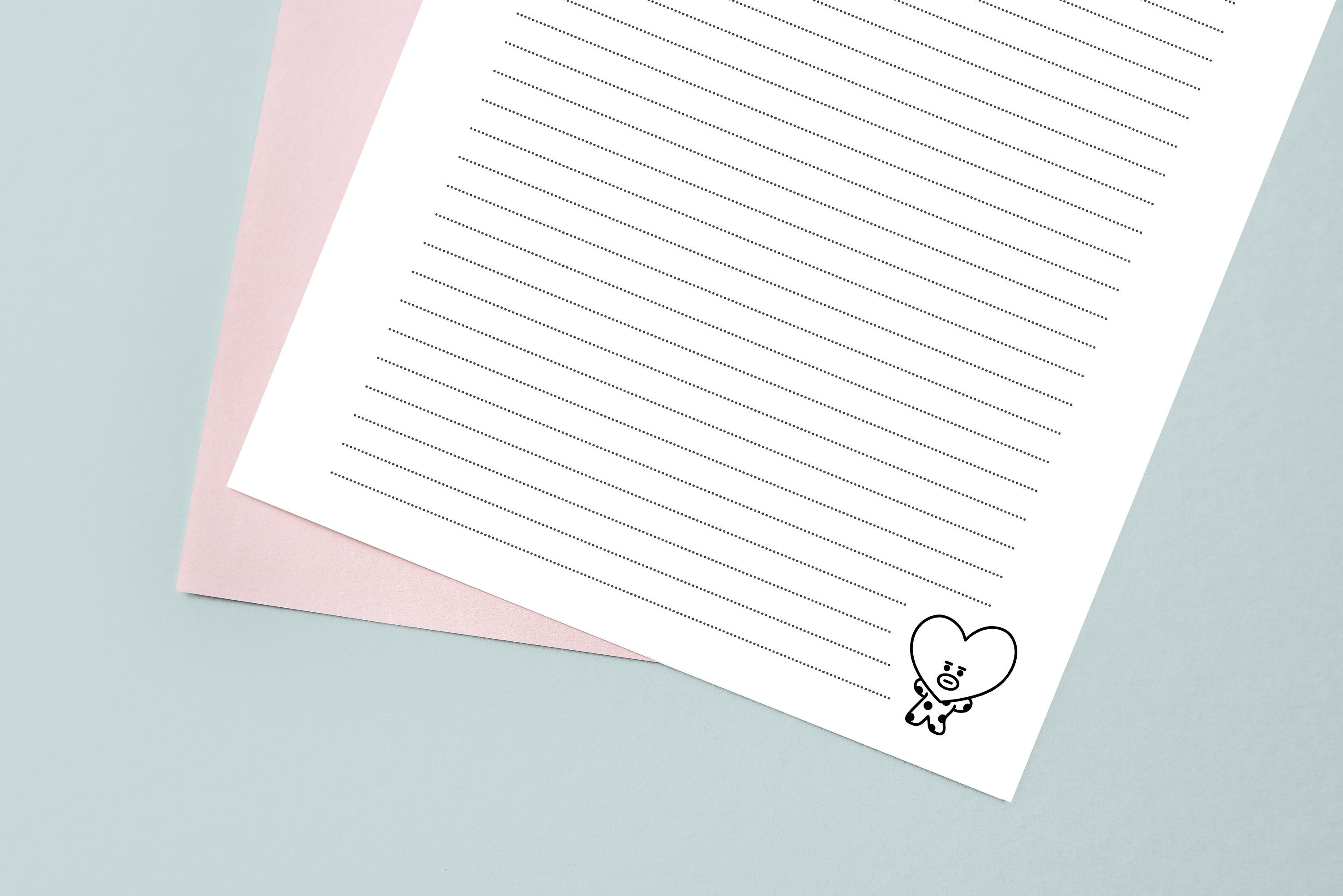 BT21 BTS Notes 8.5 X 11 Paper Letter Size Digital - Etsy