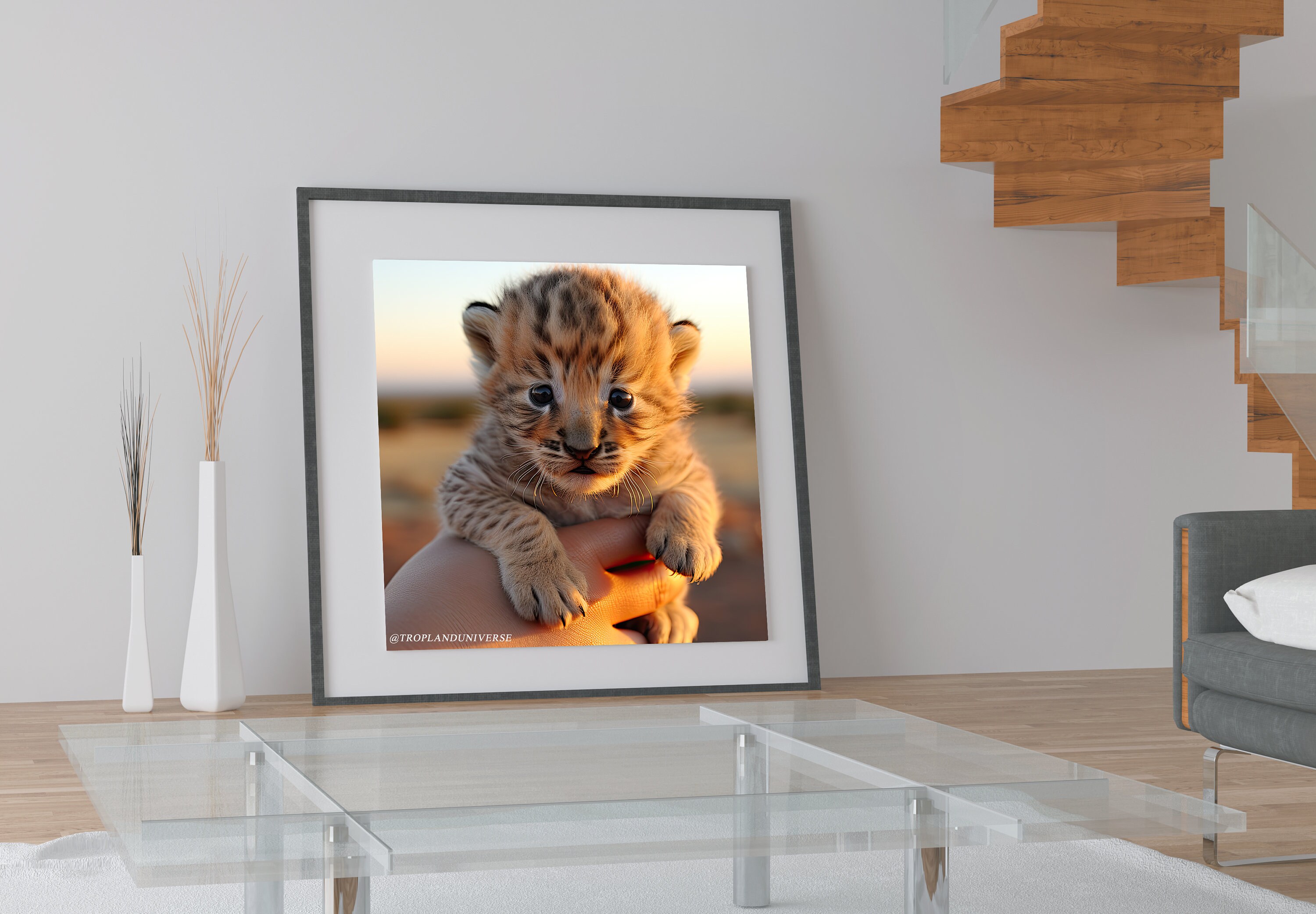 Lion Cub Prinable Wall Art | King and Cub Art | Lion | Art | Digital ...