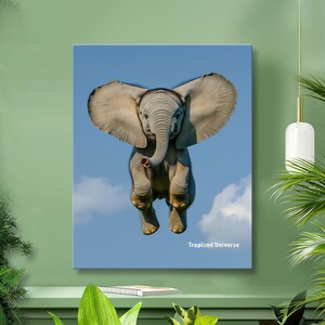 Dumbo Always Focused Elephant Art Print Inspirational Digital Download ...