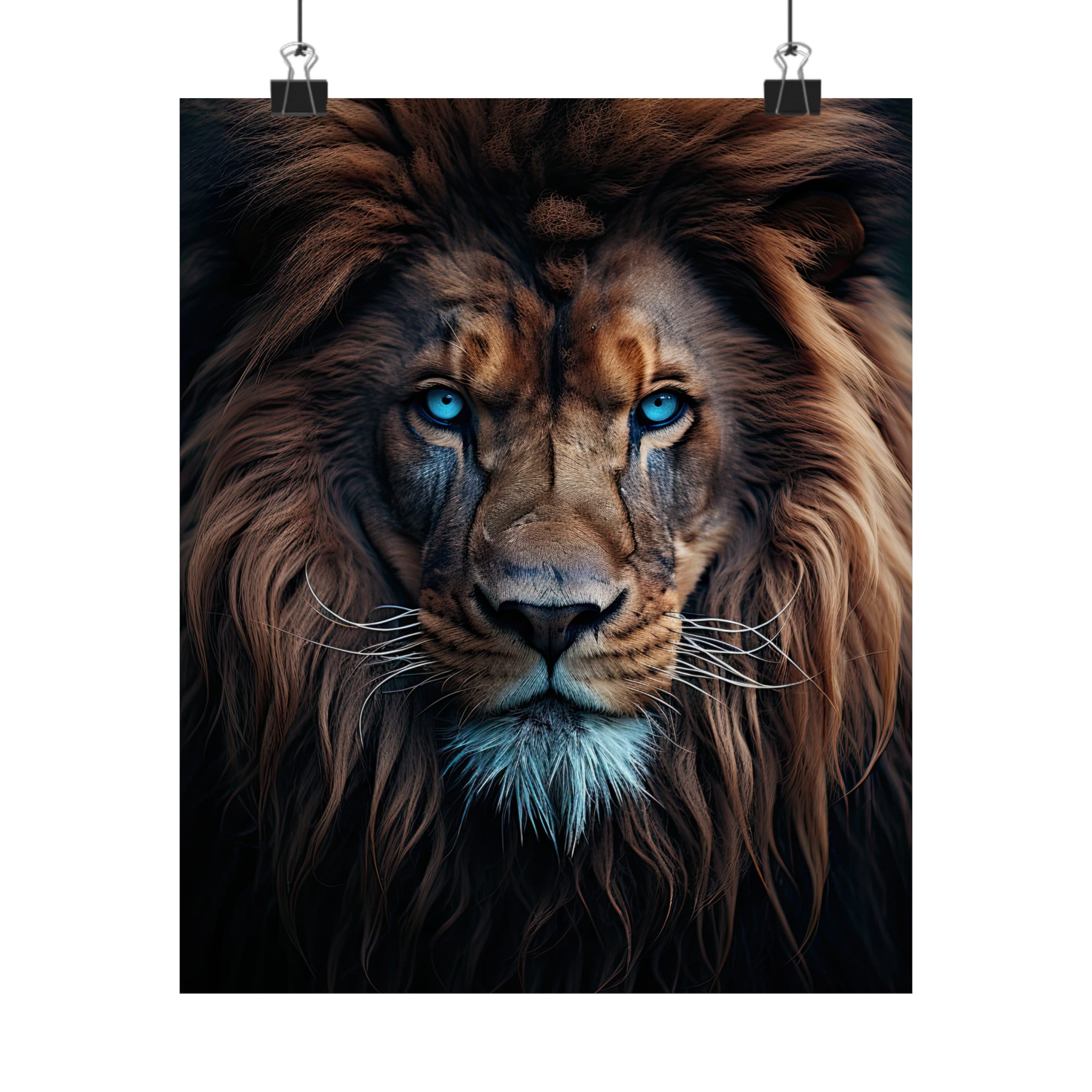The Soul of a Lion: Museum-grade Poster Lion Posters Lion Art Lion ...