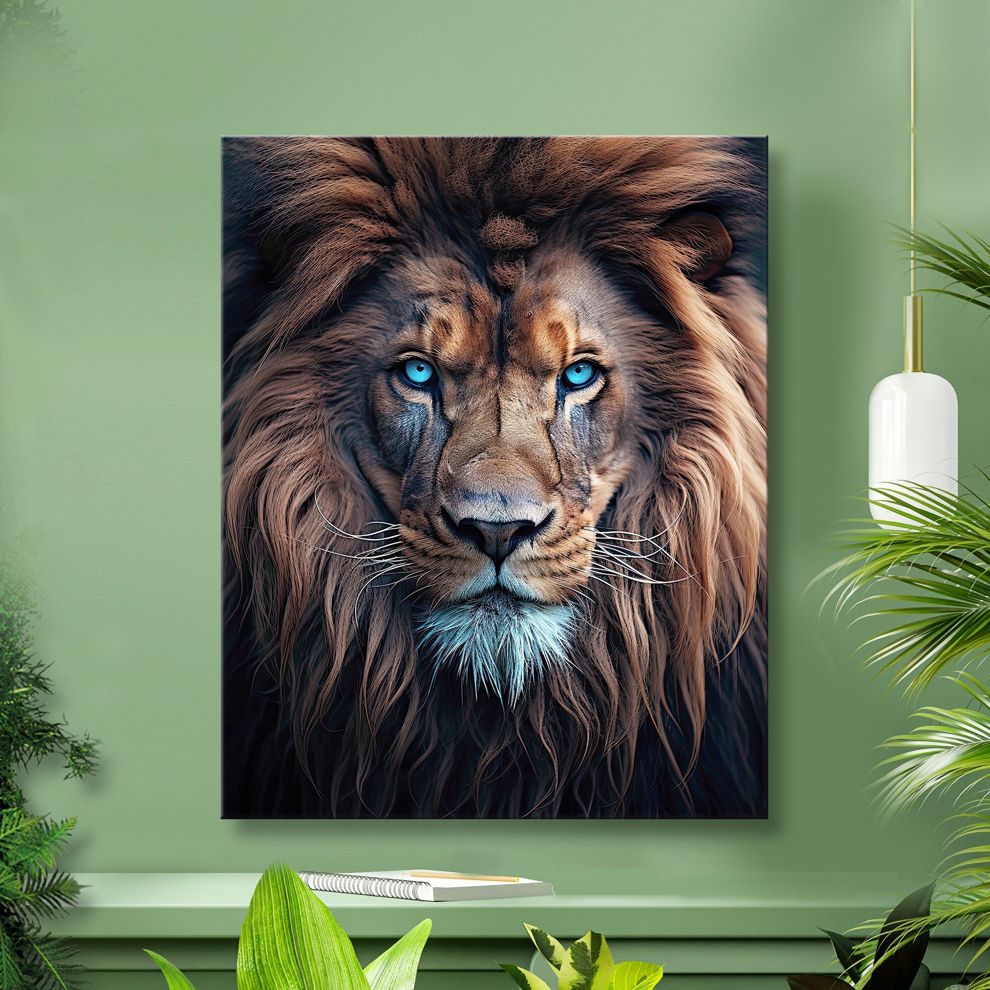 The Soul of a Lion: Museum-grade Poster Lion Posters Lion Art Lion ...