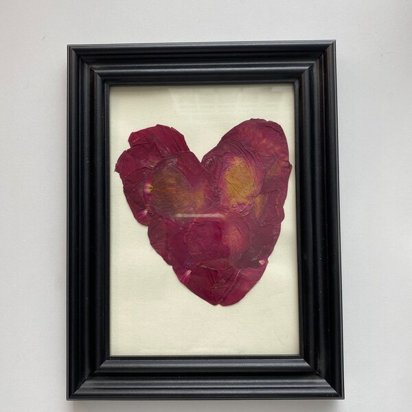 Dried Rose Petal Art - Etsy