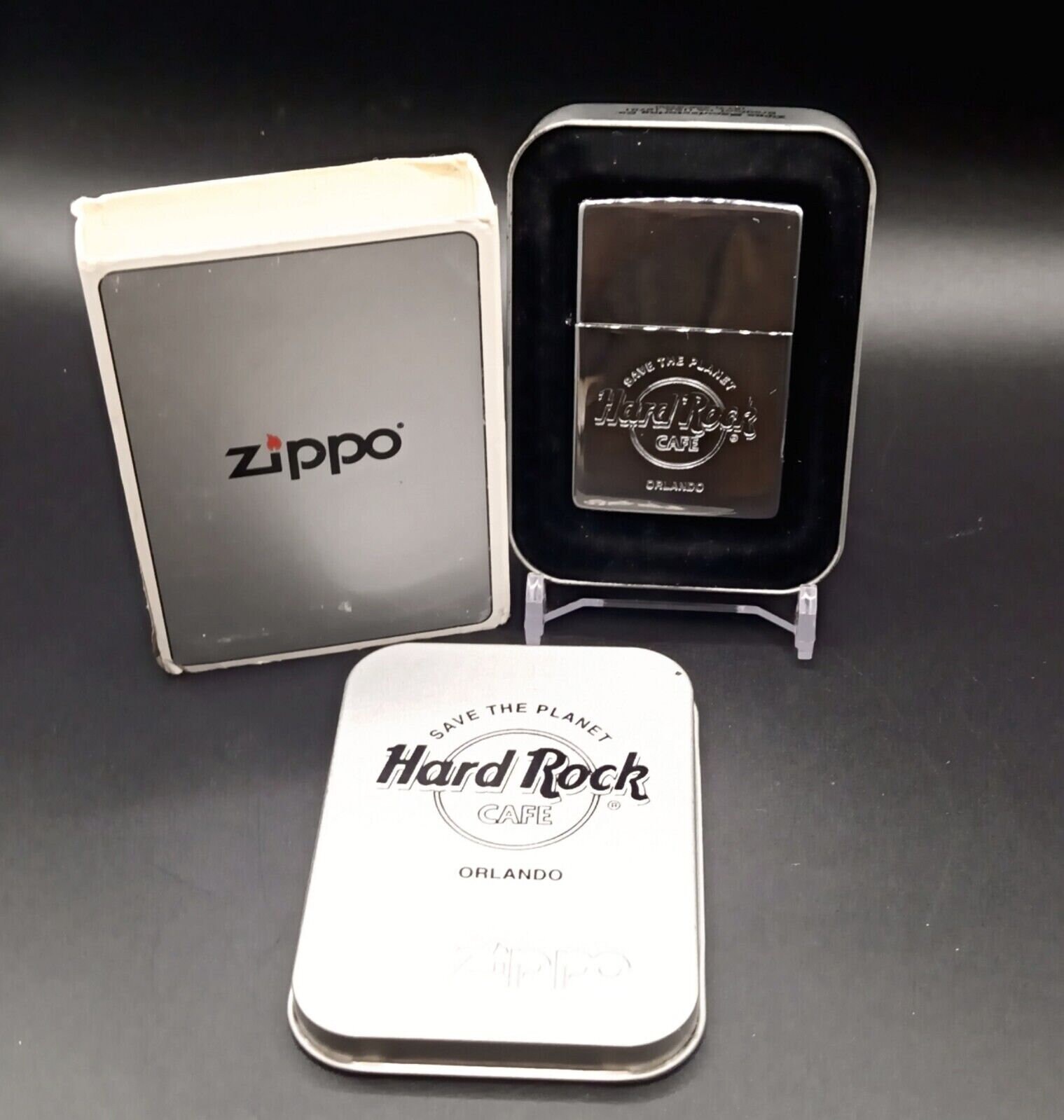 Vintage Chrome Zippo Hard Rock Cafe Orlando Fl Advertising - Etsy