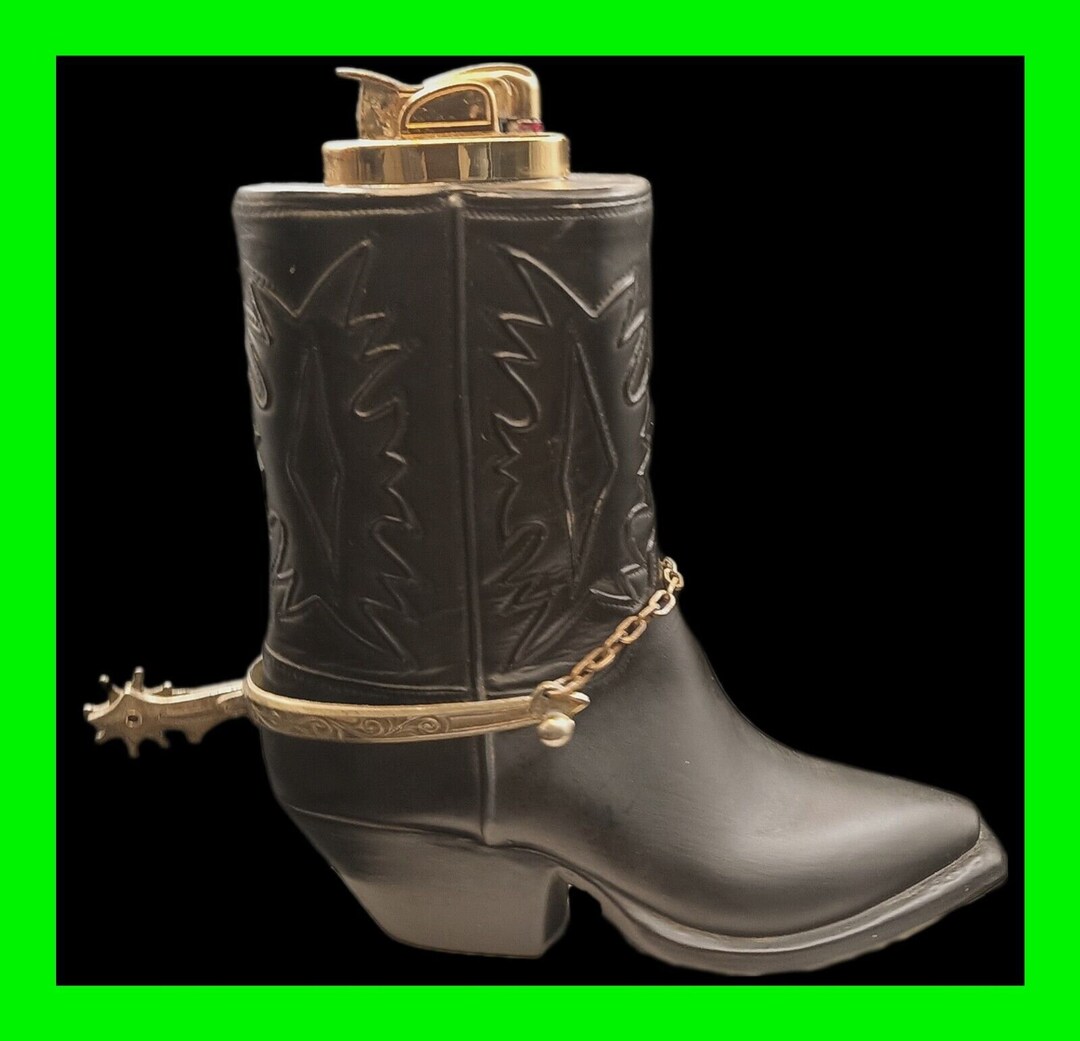 Stunning Cowboy Boot & Spur Evans Fine China Large Vintage - Etsy